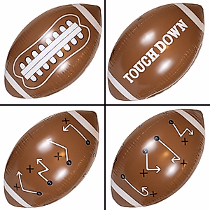 GiftExpress 40" Giant Jumbo Inflatable Football with Tee Set for Football Party, Gameday, and Football-Themed Party, Sport Party Decorations, Super Fun Football Games for Kids and Adults
