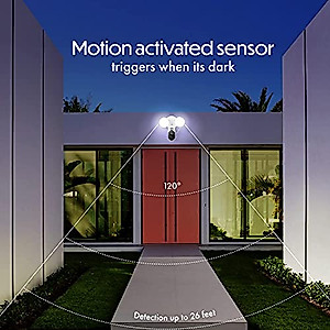 Wasserstein 3-in-1 Plugged-in Arlo Floodlight, Charger, and Arlo Camera Mount with 24.6 ft External Adaptor Compatible with Arlo Pro 3/Pro 4 & Arlo Ultra/Ultra 2-2000 Lumens, AC 110-220V