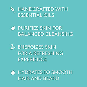 Barrel and Oak - All-In-One Body Wash, Men's Body Wash, Men's Soap for Hair, Face, & Body, Refreshing & Balanced Cleanser, Essential Oil-Based Scent, Cedarwood & Bourbon, Vegan (Bourbon Cedar, 16 oz)