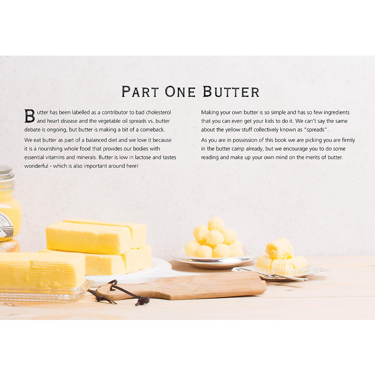 Wooden Butter Paddles and Butter Making Recipe Book Gift Bundle