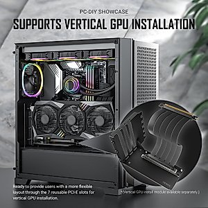 Antec Performance Series P20C, Massive Metal Mesh Front Panel, 3 x 120mm PWM Fans, Type-C 3.2 Gen2 Ready, 2 x 360 mm Radiator Simultaneously, GPU Bracket, Mid-Tower E-ATX PC Case
