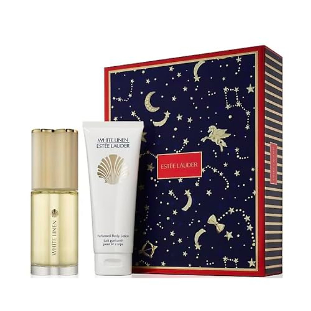 Estee Lauder White Linen Perfume Spray & Body Lotion Gift Boxed Set 1.75 oz. edp + 3.4 oz. perfumed body lotion