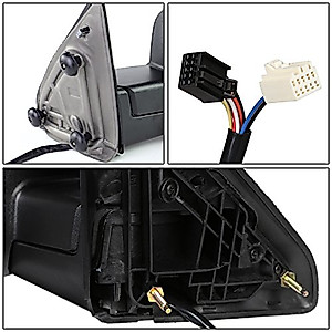 DNA Motoring TWM-037-OE-T888-BK-R Right Passenger Side Powered Heated Defroster Towing Mirror W/Turn Signal+Puddle Light Compatible with 09-16 Ram 1500/10-16 Ram 2500 3500 4500 5500
