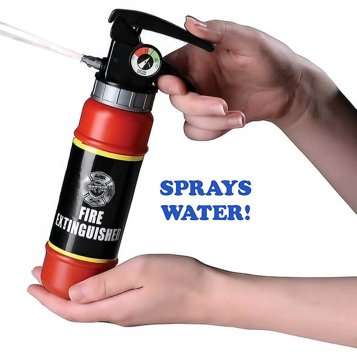 Liberty Imports 12 Piece Kids Fireman Costume Gear Firefighter Chief Dress Up Clothes for Role Play Toy Set with Backpack Water Gun, Fire Extinguisher and Accessories