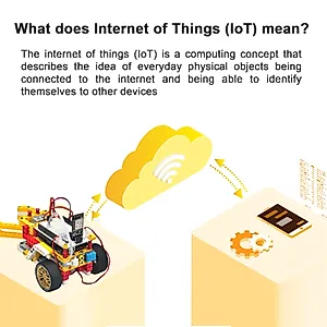 OSOYOO Building Block Robot car kit for Arduino as STEM Toy Gift for Kids Teenagers Adults to Learn Program Electronic Circuits, WiFi IOT Mechanical