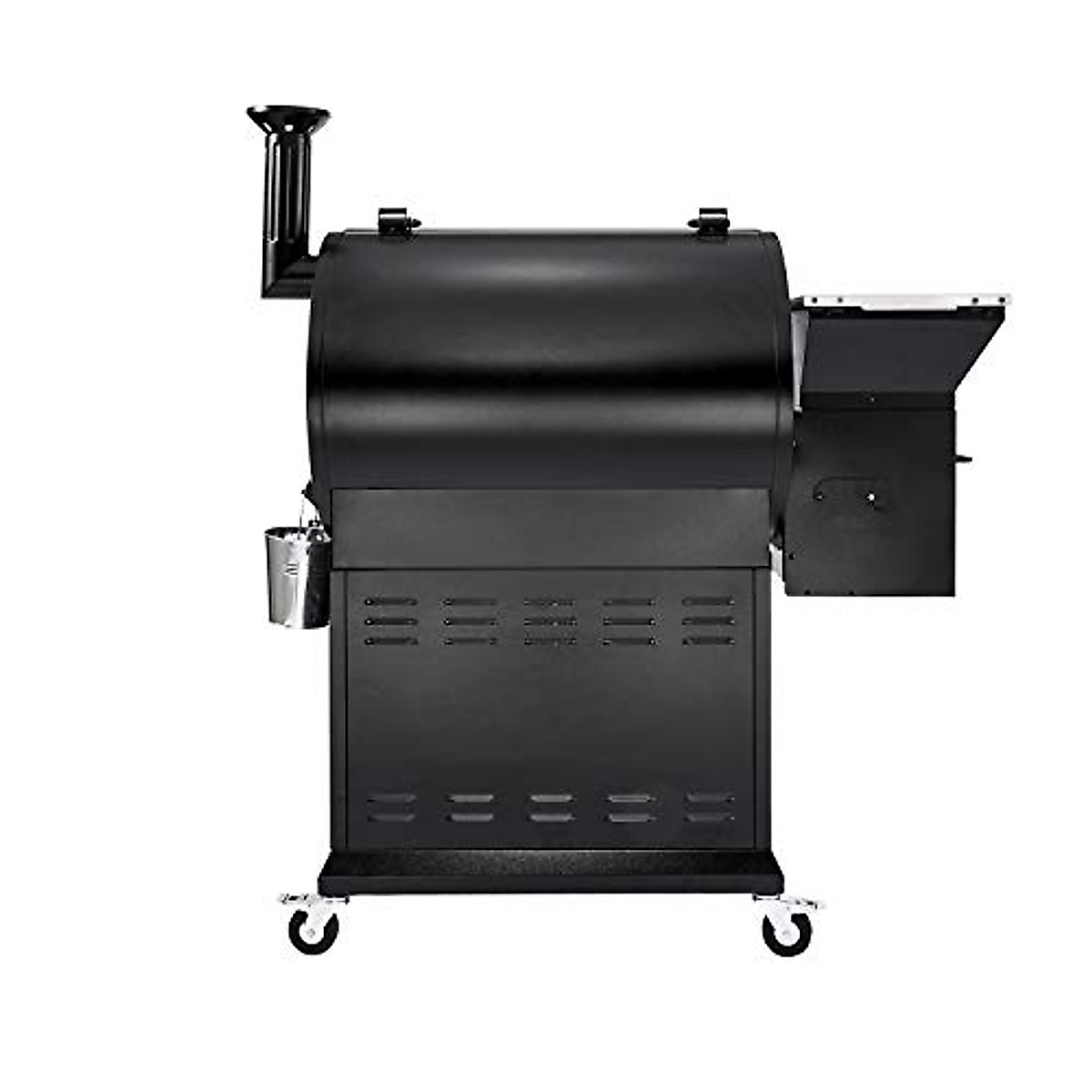 Z GRILLS ZPG-700D3 8 N 1 Wood Pellet Portable Stainless Steel Grill Smoker for Outdoor BBQ Cooking with Digital Temperature Control and Grill Cover, Silver