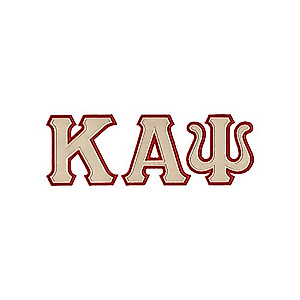 Kappa Alpha Psi Twill Letter Hoody Red Red-White Medium