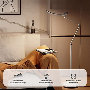 HAPPY NOCNOC LED Floor Lamp Warm/Cool White LED White Floor Lamp