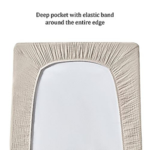 Muslin Changing Pad Cover for Baby Boys Girls, Ultra Soft Breathable Diaper Changing Table Pad Cover, Neutral Fitted Changing Pad Sheets