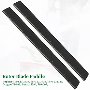 POSFLAG 23-3730 Rotor Blade Paddle with Toro 23-3170 Scraper Blade for Toro S-200, S-620, S200, S620 and Snow Master 20 Snowthrowers