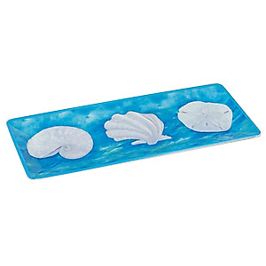 Certified International Ocean Beach Melamine 3 Piece Hostess Servware Set, Multicolor, Large