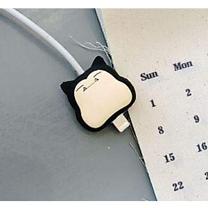Cable Animal Bites, USB Cable Protector - Cute Kawaii Animals - for Phone Charging Cable, Compatible with iPhone and Android - 9 Pack