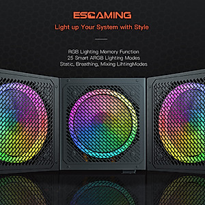 Power Supply APFC 750W RGB, 80 Plus Gold ATX Computer Gaming Power Supply Certified PSU with ARGB Light, 120mm Silent RGB Fan, 5 Year Warranty