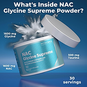 MYOXCIENCE NAC + Glycine Supreme N-Acetyl-L-Cysteine, Glycine and Taurine Combination,Powder