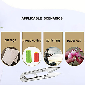 3Pcs Sewing Scissors Clippers, Multipurpose Quick-clip Yarn Thread Cutter, Portable Embroidery Thrum Fishing Thread Cutter, Mini Snips Trimming Nipper for Stitch, Small Plants, Crafts, DIY Projects
