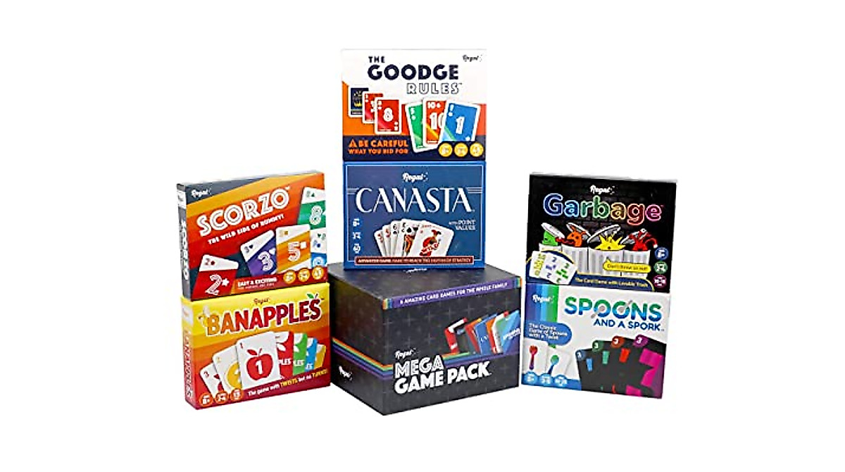 Regal Games Mega Card Family Pack: 6 Fun Card Games