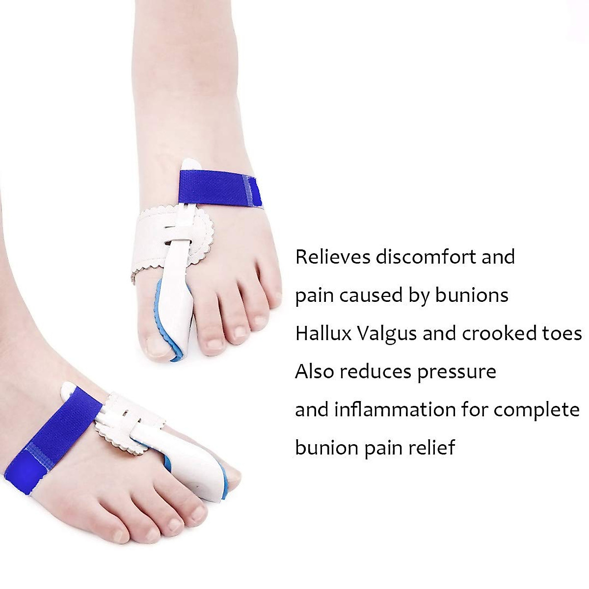 Askilt Bunion Corrector, Bunion Splints and Bunion Relief for Hallux Valgus, Big Toe Joint,Adjustable Bunion Splint Protector Sleeves kit F or Women and Men,7 pcs