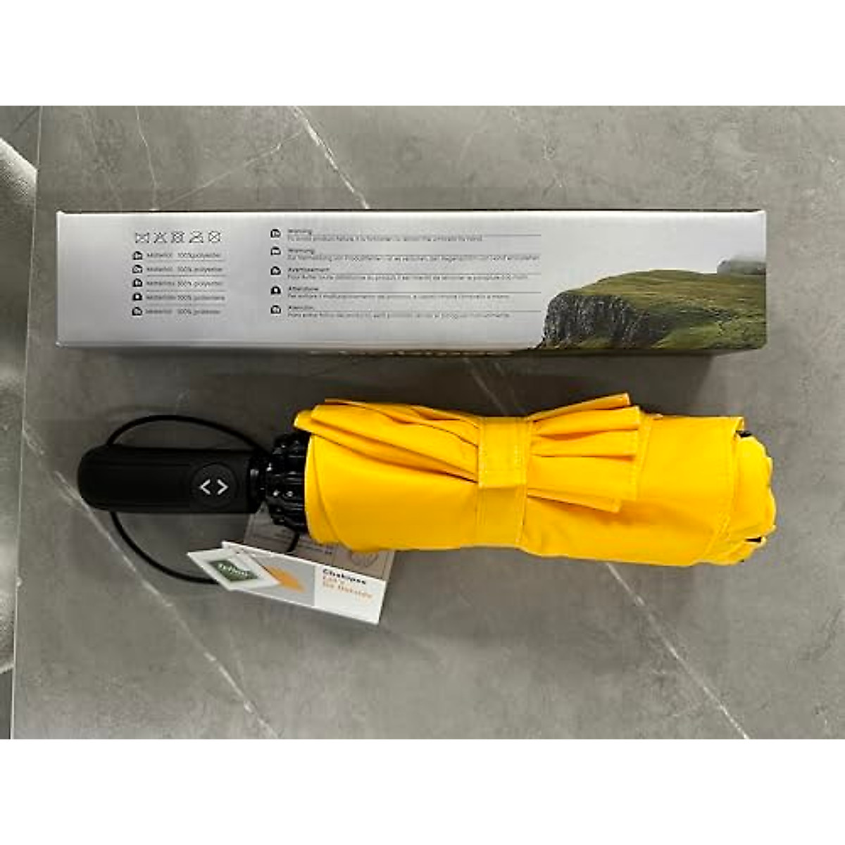 Chakipee Travel Inverted Umbrella Compact Windproof- Automatic reverse Umbrellas for Rain - Folding Portable 48inch Span, 10 Ribs Large Umbrella