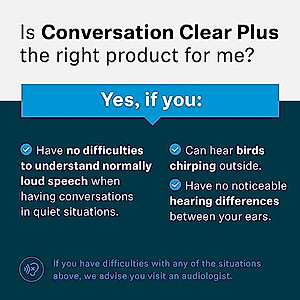 Sennheiser Consumer Audio Sennheiser Conversation Clear Plus - True Wireless Bluetooth Hearing Solution for Speech Enhancement with Active Noise Cancellation (ANC) - Black, medium