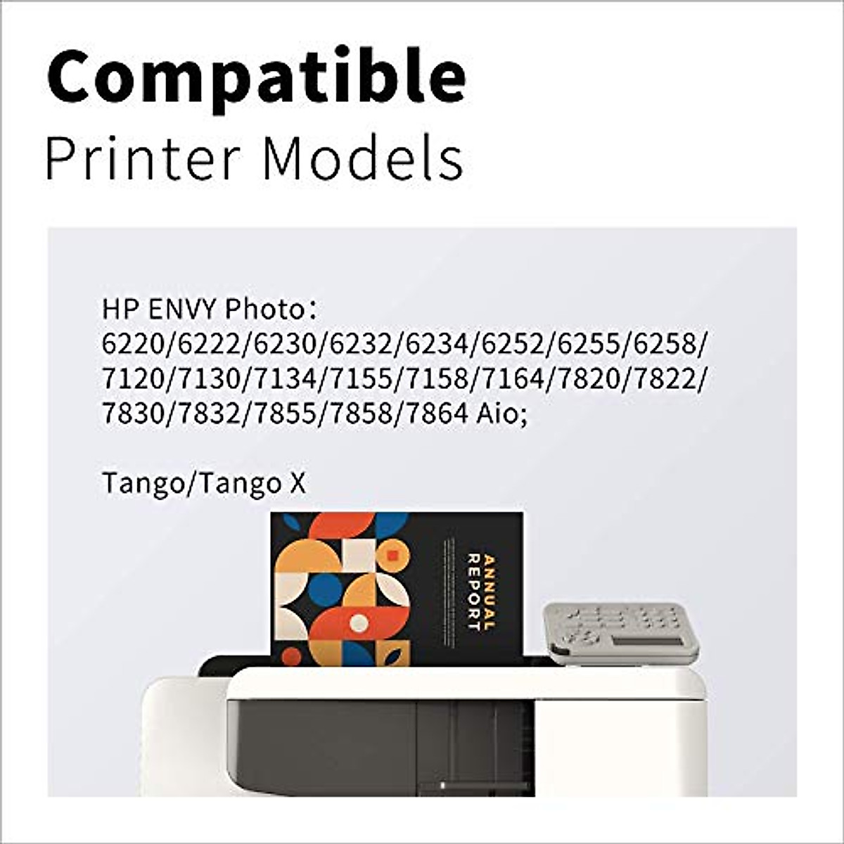 LemeroUtrust Remanufactured Ink Cartridge Replacement for HP 64XL 64 XL use with HP Tango Envy Photo 7858 7855 7155 6255 6230 7120 7864 7134 7164 6252 7830 6258 Printer Ink Cartridges (2-Pack)