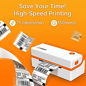 K COMER Thermal Label Printer 4x6 Shipping Label Printer for Small Business & Shipping Package 203dpi 150mm/s for Amazon, Ebay, Shopify, Etsy, UPS, USPS, FedEx, DHL