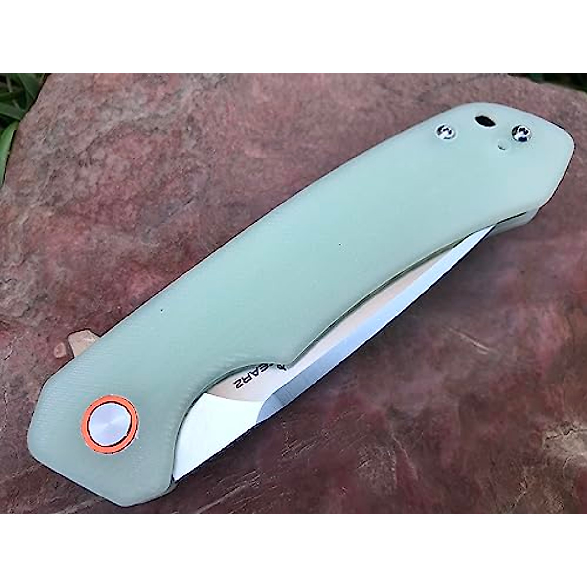 TACTICAL GEARZ Pocket Knife for EDC! G10 Handle! Razor Sharp D2 Steel Blade! Includes Sheath (Naos Ice)