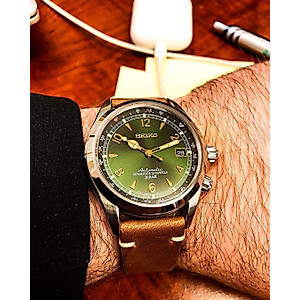 Hemsut Leather Watch Bands, Horween Leather Watch Strap for Men 18 19 20 21 22 24mm Quick Release Handmade Vintage Replacement Wrap