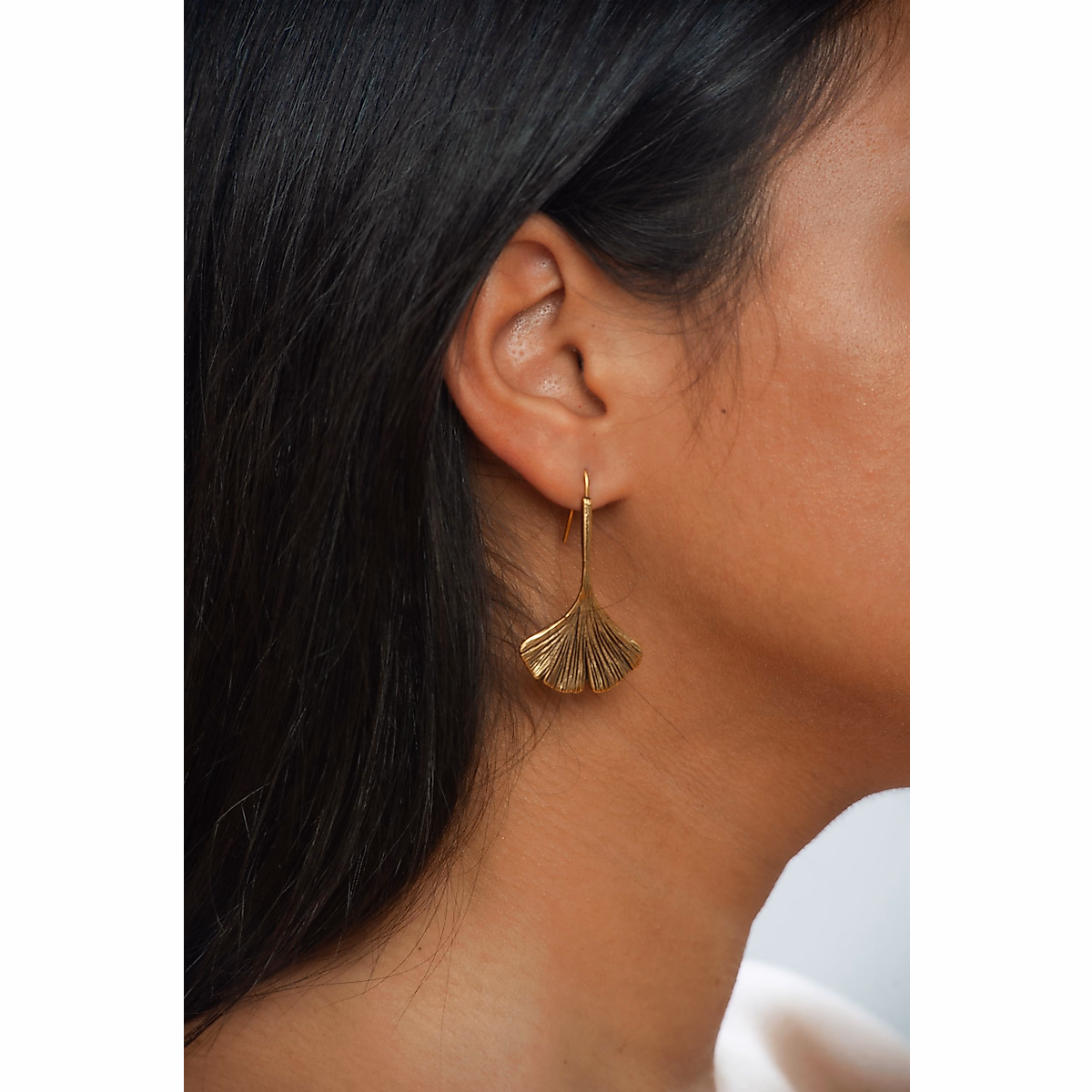 Ginkgo Leaf Earrings - Museum Reproductions - Made in the United States
