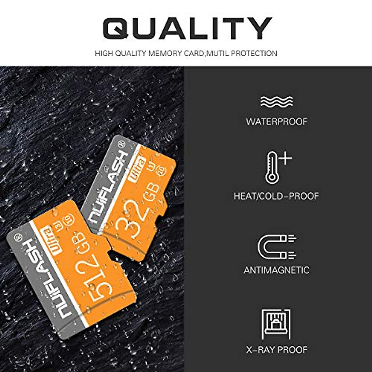 Memory Card 512GB Micro SD Card 512GB Micro SD Memory Cards HIGH Speed for Smart-Phone/Bluetooth Speaker/Tablet/PC/Camera Class 10 TF Card 512GB + SD Card Adapter