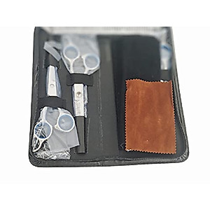 Pogeair 6 in 1 Safety Round Head 4CR Stainless Steel Dog Grooming Scissors Kit, Heavy Duty Titanium Coated Pet Grooming Scissors for Dogs, Cats & Other Pets