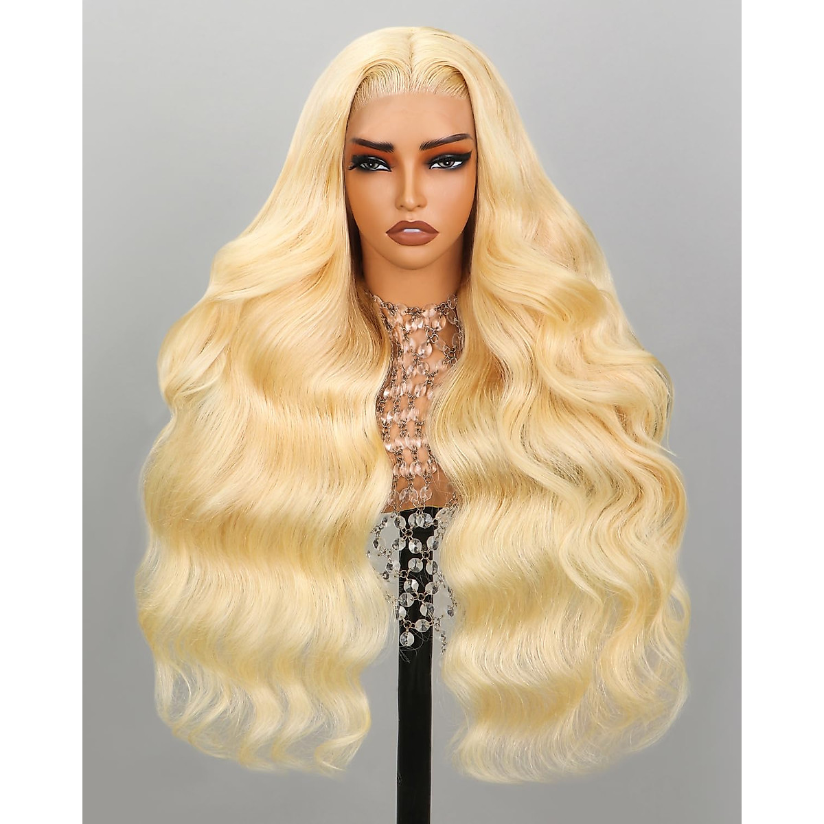 Arabella 613 Lace Front Wig Human Hair 13x4 Blonde Lace Front Wigs Human Hair 210% Density Body Wave 613 Frontal Wig Pre Plucked With Baby Hair (20inch, 613 13X4 body wave wig)