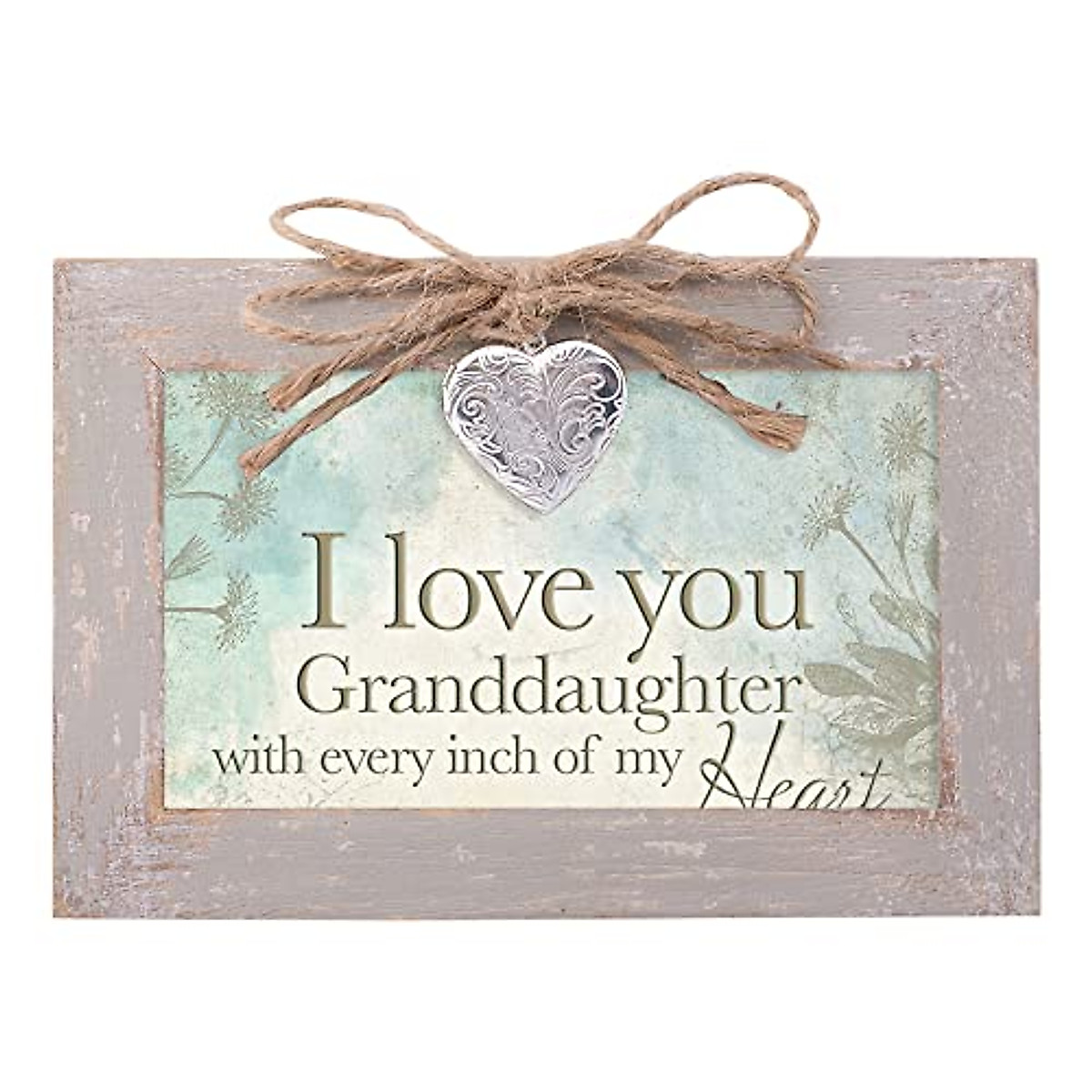 Cottage Garden Love You Granddaughter My Heart Petite Locket Distressed Natural Jewelry Music Box Plays Tune You are My Sunshine