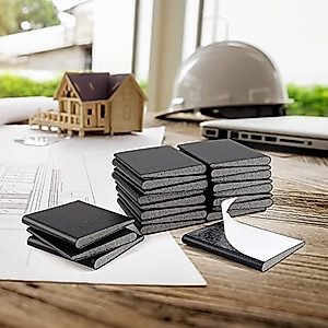 Door Corner Seal Exterior Door Frame Seal Wedge Draft Stopper with Adhesive 4 Pack, Black