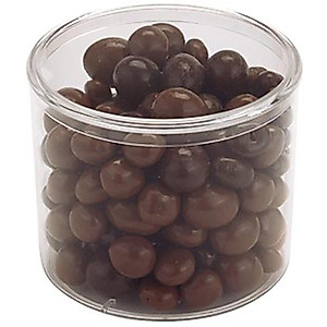 Pioneer Plastics 283C Clear Round Plastic Container, 4.0625" W x 3.4375" H