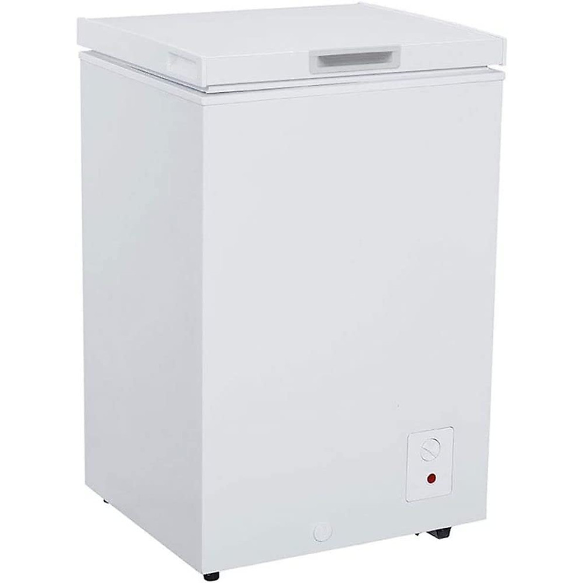 Avanti CF350M0W Slim 20x22x34 Inch 3.5 Cubic Foot Capacity Stand Alone Upright Ice Chest Deep Freezer with Defrost and Removable Storage Basket, White