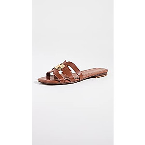 Sam Edelman Women's Bay Flat Sandal, Dk Bourbon Radiant, 8.5