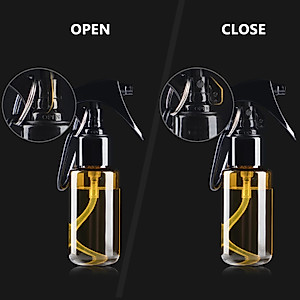 TANSHINE Small Spray Bottle 50ml, Travel Size Mini Fine Mist Water Spray Bottles, Portable Hand Sanitiser Alcohol Spray Bottle, Plastic Refillable Empty Face Mister Spray Bottles with Clip, 5pcs