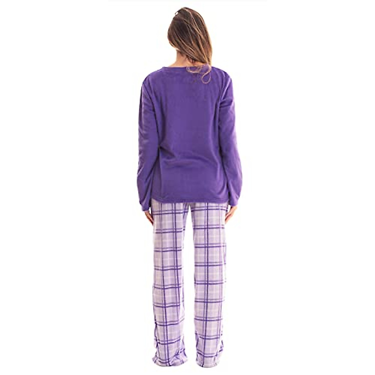 Just Love Womens Microfleece Pajama Pants Set with Socks 6734-10281-PUR-M