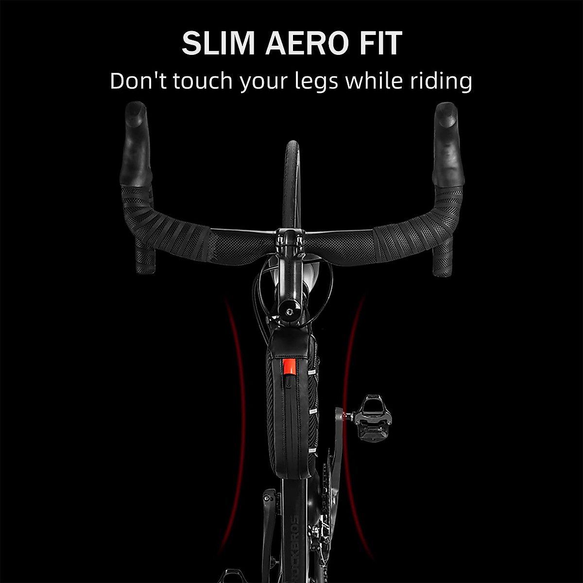 ROCKBROS Top Tube Bike Bag Bicycle Front Frame Bag Bike Accessories Pouch Compatible with iPhone 14/13/12 Pro Galaxy S22/S21