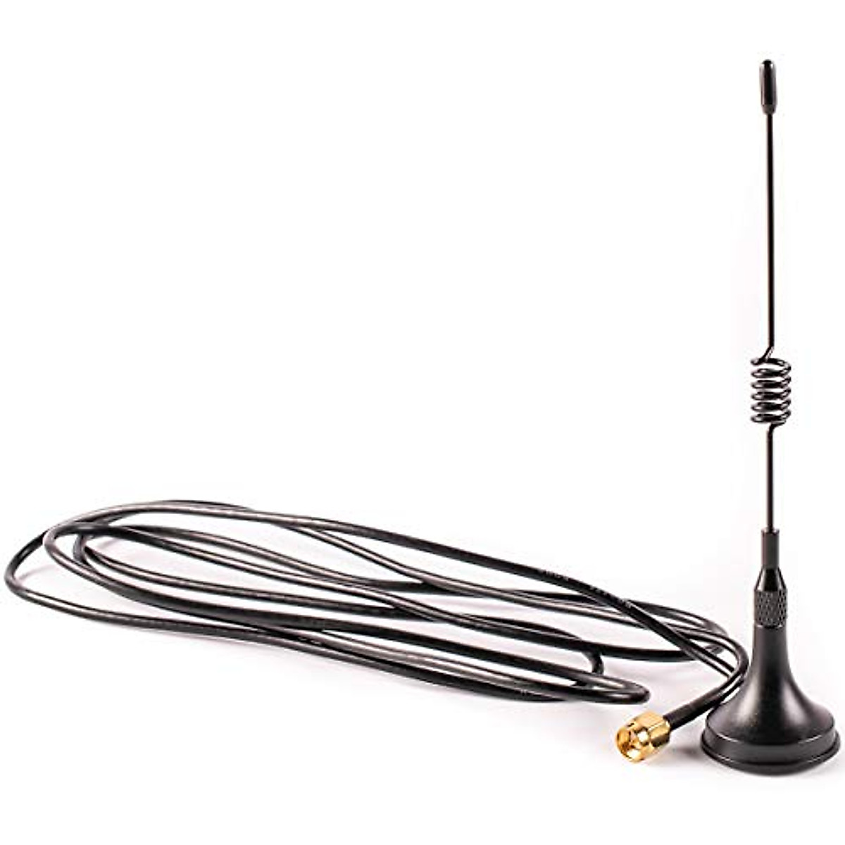 Electrodepot 433 MHz Unity Gain Omni, 6 Inches Antenna with Magnetic Base and Male SMA Connector Antenna Kit – Impedance 50 Ohms Garage Gate Door Opener Antenna