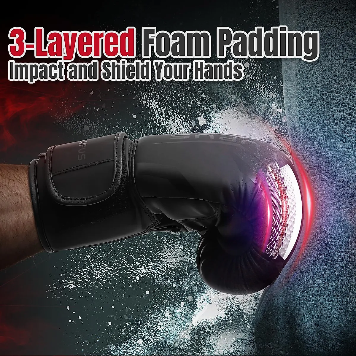 Liberlupus Boxing Training Gloves for Men & Women, Sparring Punching Gloves, Heavy Bag Workout Gloves for Boxing, Kickboxing, Muay Thai, MMA