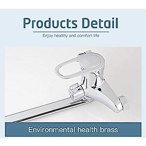 TECKI Kitchen Taps A Set 30cm Length Outlet Rotated Brass Body Bathroom Shower Faucet Four Handle Options Bathtub Faucet Bath Water Mixer