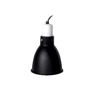 BNOSDM Reptile Light Fixture 5.5 Inch Reptile Lamp Fixture Optical Reflection Cover with Switch Reptile Heat Lamp Fixture for Bearded Dragon Hermit Crab Snake Gecko(L)