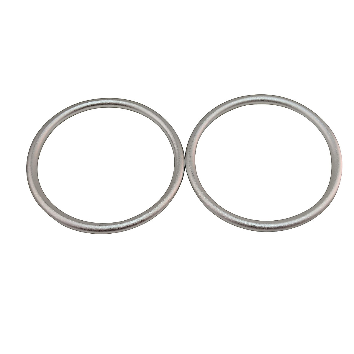 Sling Rings 3-inch Diameter by Cutie Carry. Infant Approved, mom Loved. Aluminum, lab Tested for Strength and Safety. Works with Your own Material or Convert wrap to Sling. (Silver)