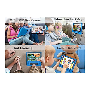 NOBKLEN Kids Tablet 10 Inch, 2023 Android Tablet for Kids and Parental Control, 2GB+32GB ROM, 6000mAh Battery