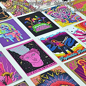 BATHTOI Wall Collage Kit Aesthetic Pictures (Trippy2)