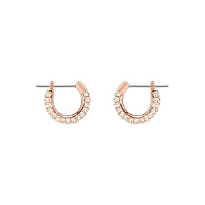 Swarovski Stone Pierced Earrings Pink One Size