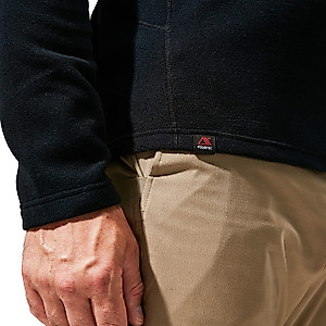 Berghaus Men's Standard Jacket Fleece Polartec Prism, Micro Half-Zip Jet Black, XXL