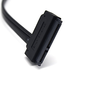 SinLoon 2.5'' Hard Disk Drive SATA 22Pin to eSATA Data USB Powered Cable Adapter for Optimized for SSD, Support UASP SATA IIIEC-SSHD(Black)