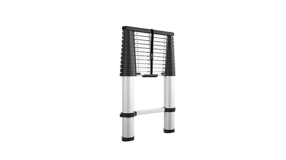 COSCO SmartClose Telescoping Aluminum Ladder - Safe & Compact